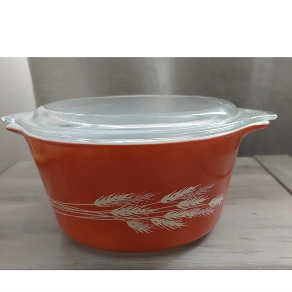 Pyrex | Kitchen | Vintage Pyrex Bowl 473bautumn Harvest Wheat Qt ...